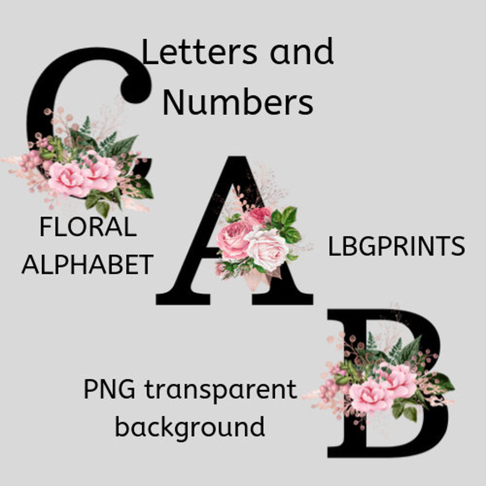 Alphabet Clip Art Banner Letters Numbers Clipart Alphabet - Etsy