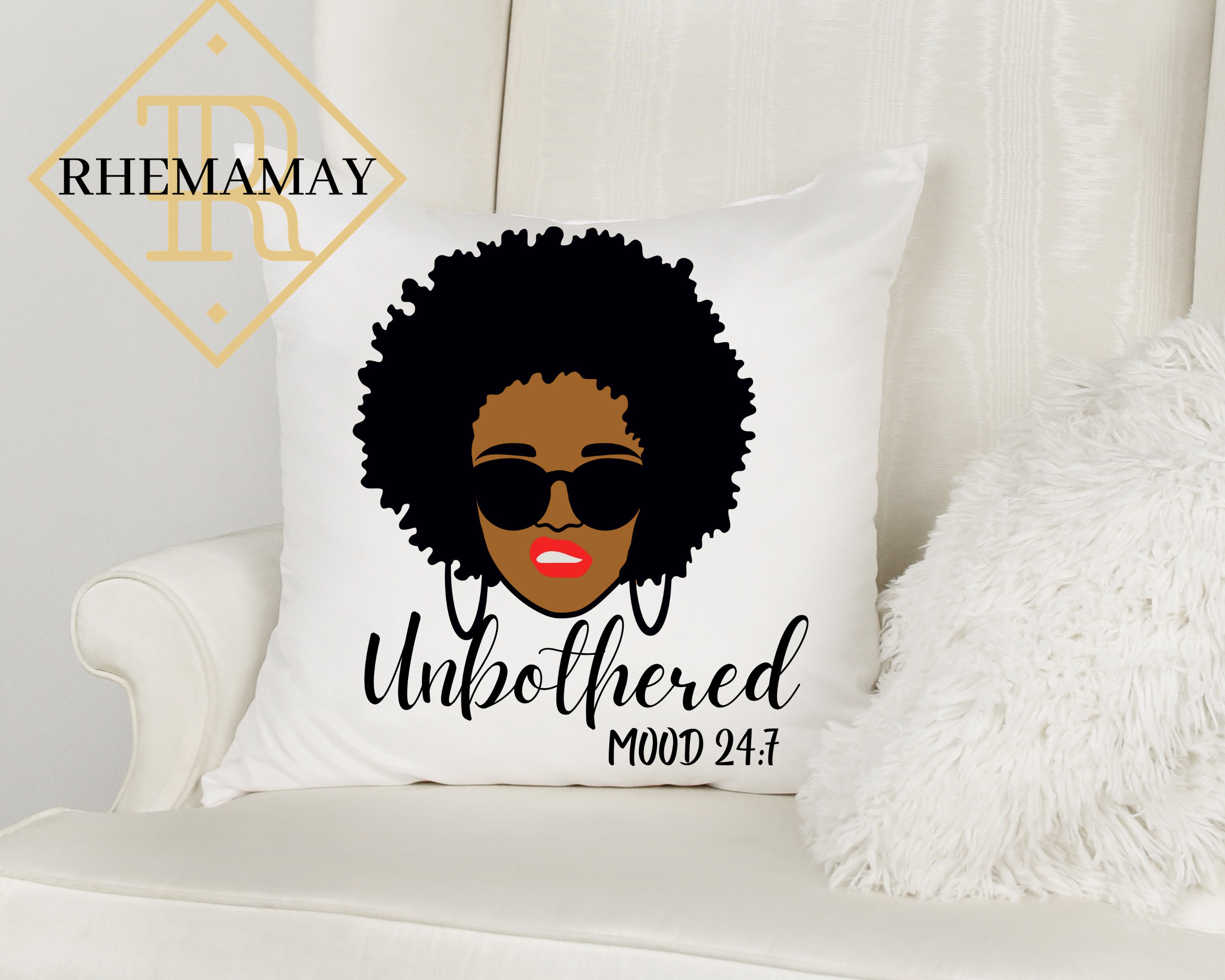 Unbothered Png Mood 24:7 Black Woman Png T Shirt Designs | Etsy