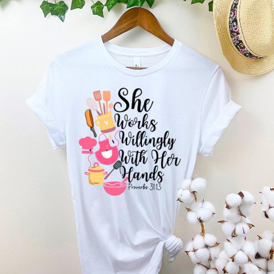 Cooking Shirt, Scripture Shirt, Religious Apparel, Faith Based Apparel ...