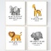 Safari Theme Bible Verse Animal Print Set of 4 Bible Print - Etsy