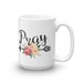 Christian Mug, Pray Mug, Floral Arrow Mug, Coffee Mug Gift for ...