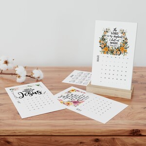 Christian Calendars, 2024 Bible Verse Calendar Christian Desk Planner ...
