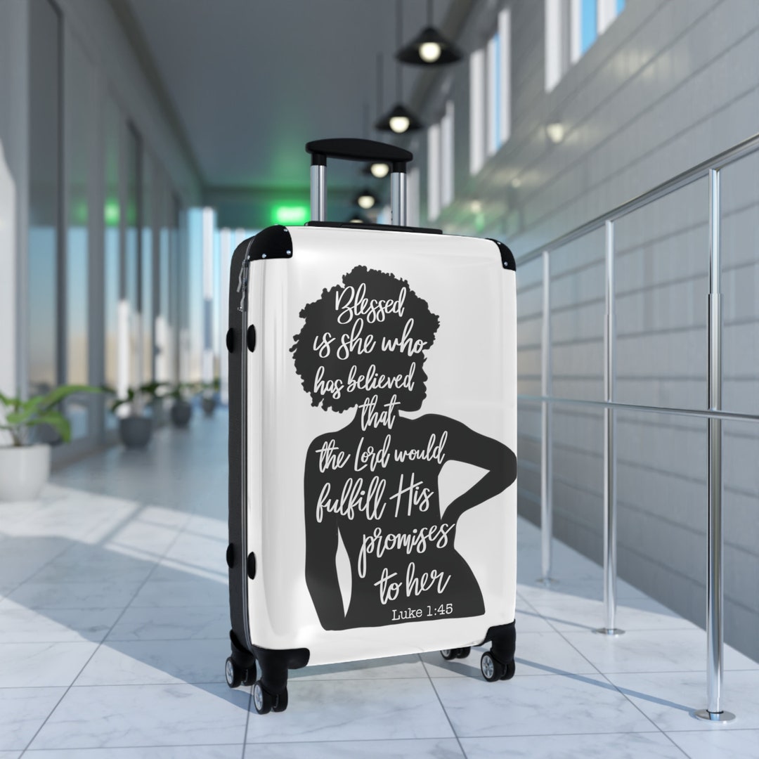 Bible Verse Suitcase Christian Luggage Suitcase Scripture - Etsy