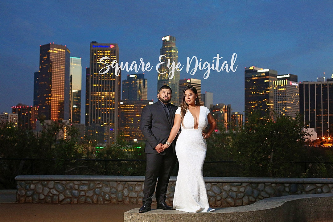 LA Skyline Los Angeles Digital Backdrop Background for Portraits ...