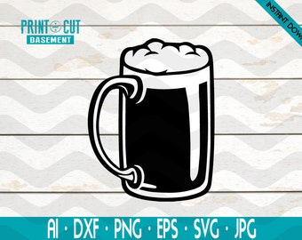 Beer mug stencil | Etsy