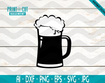 Beer mug stencil | Etsy