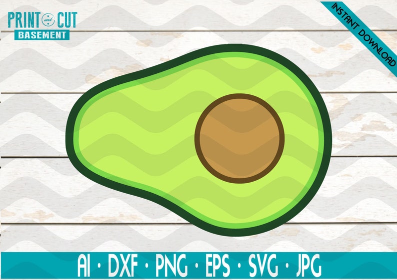 Papercraft Scrapbooking Kits Instant Download Avocado Svg Avocado Decal ...