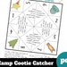 Camping Cootie Catcher Outdoor Game for Kids, Printable Preschool ...