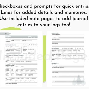 Camping Log Book Printable RV Log Book Camper Camping Journal Printable ...