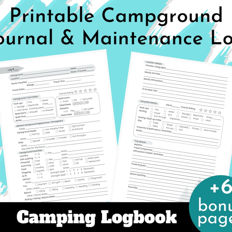 Campground Logbooks - Etsy