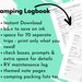 Camping Log Book Printable RV Log Book Camper Camping Journal Printable ...