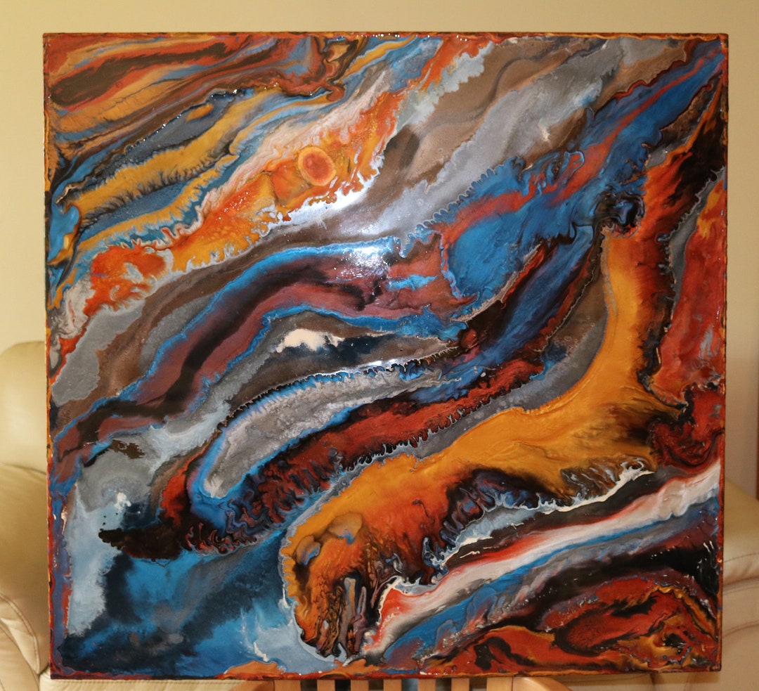 Epoxy Wall Resin Art Double Sided - Etsy