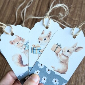 Gift Tags, Cute Gift Tags, Forest Animals, Cottagecore, Gift Tag Set ...