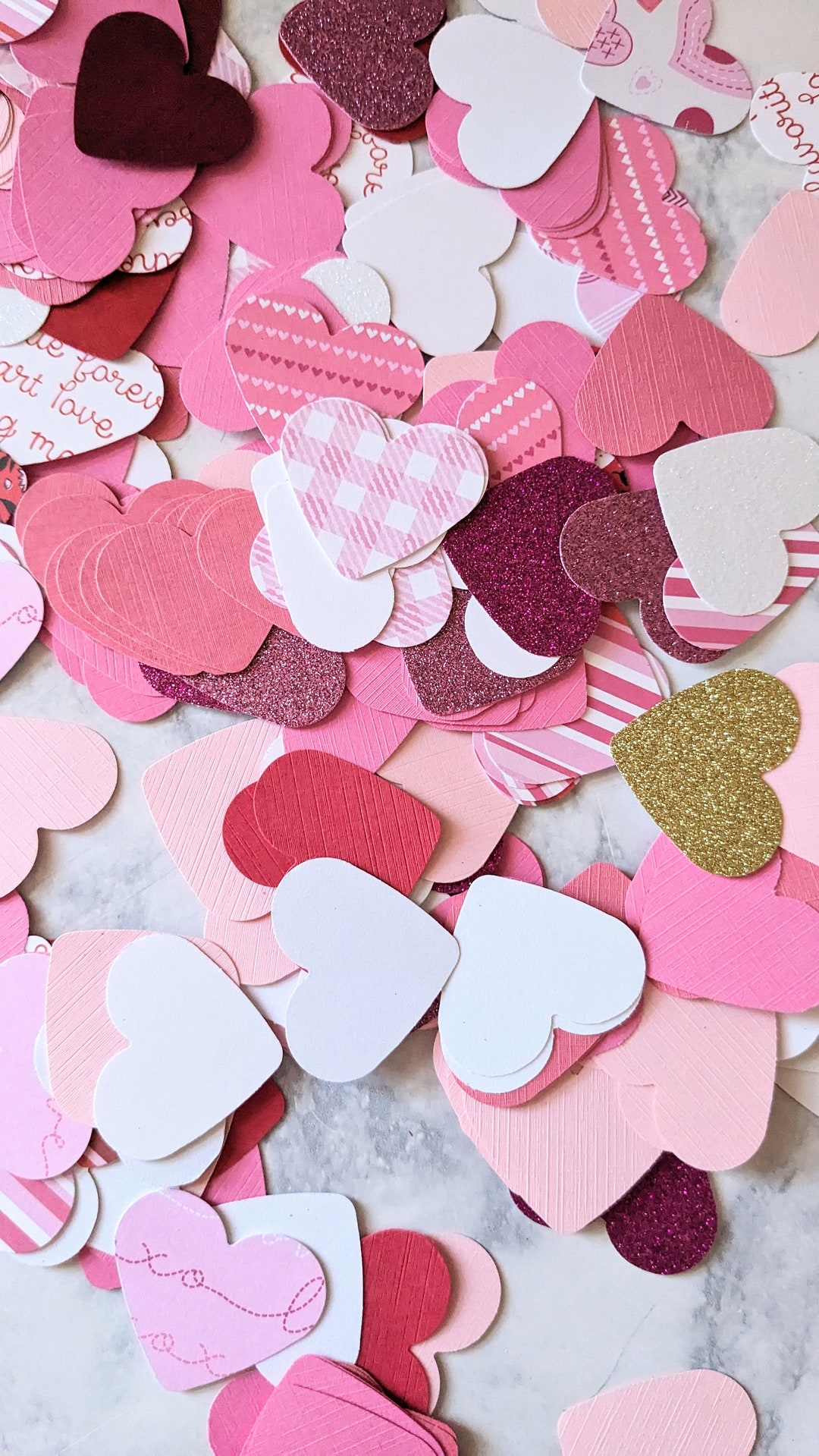 Heart Confetti, Variety Pack of Hearts, Paper Hearts, Confetti, Party ...