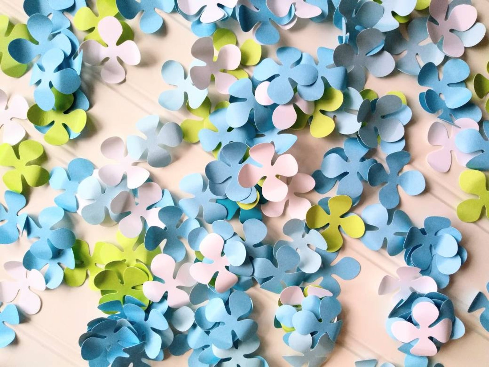 Hydrangea Confetti Paper Hydrangea Confetti Wedding | Etsy