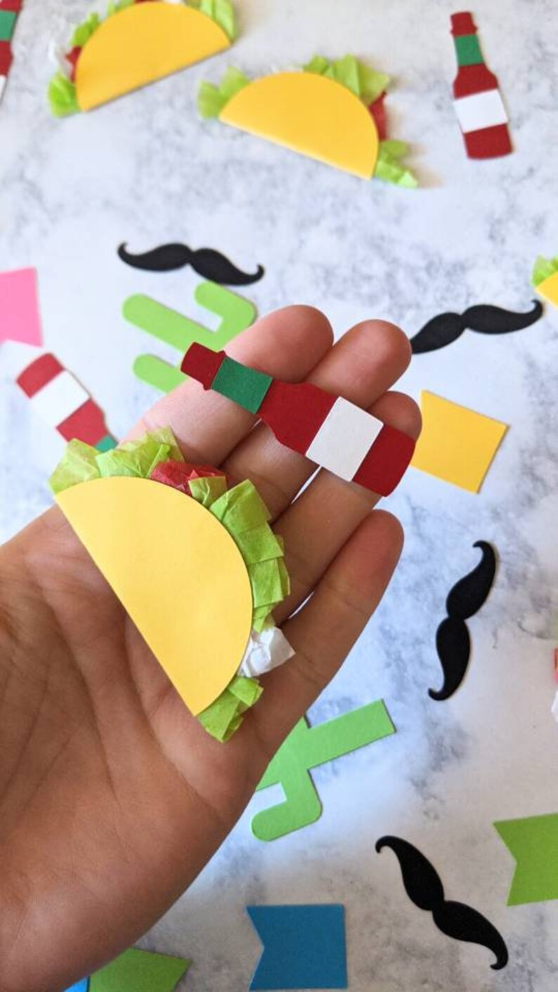 Fiesta Taco Confetti Party Confetti Cinco De Mayo Party - Etsy