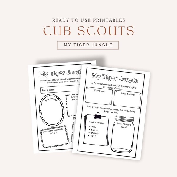 Cub Scouts Printables - Etsy