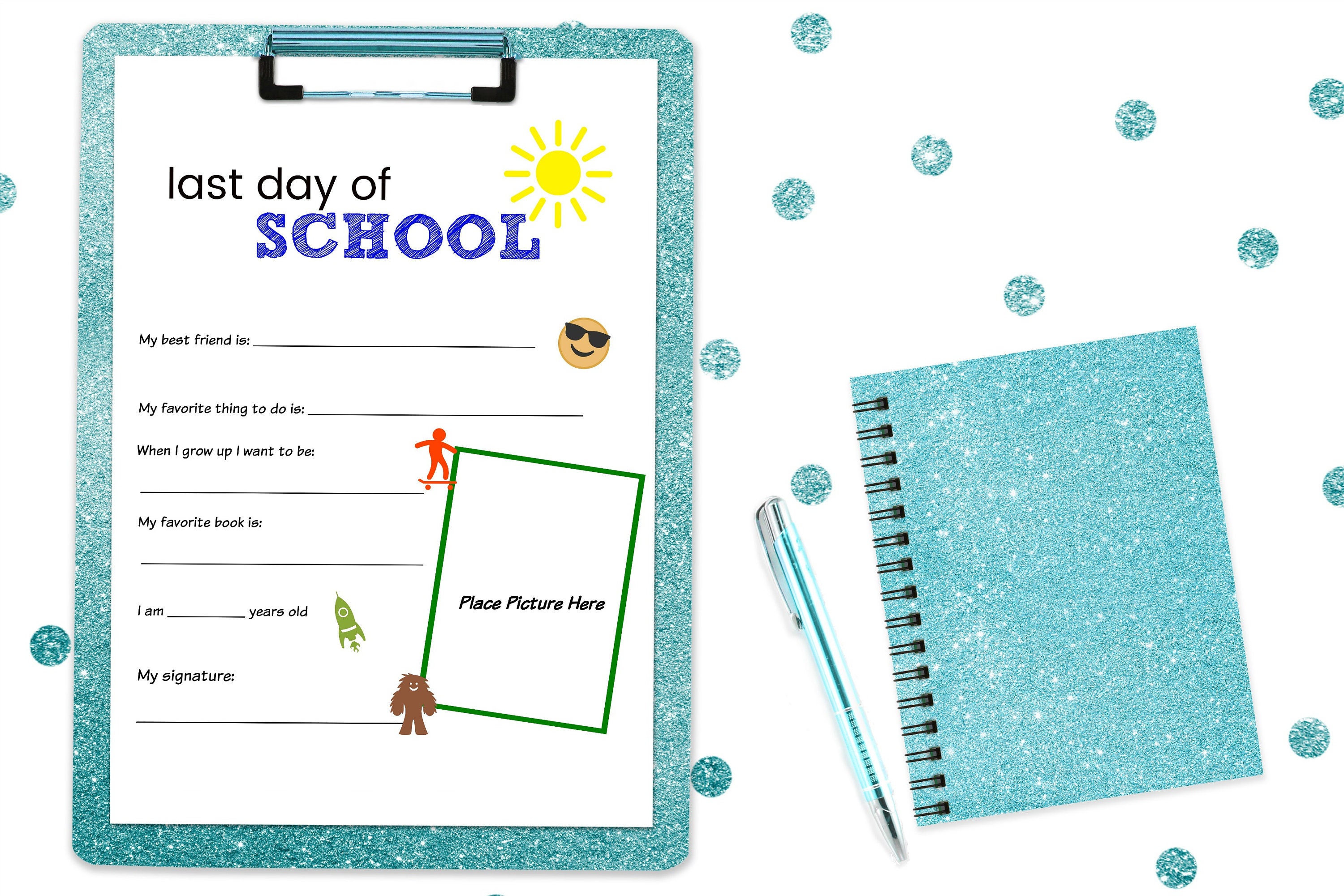 Last Day of School Printable - Etsy