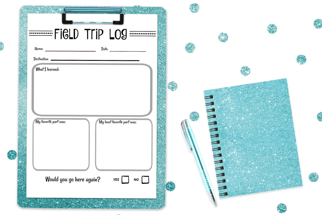 Homeschool Field Trip Log, Instant Download - Etsy