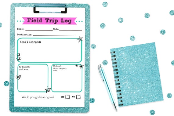 Printable Field Trip Log | Etsy