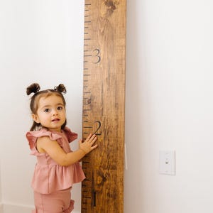 HAND PAINTED Growth Ruler, Growth Chart, Measuring Stick, Kid Ruler ...