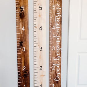 HAND PAINTED Growth Ruler, Growth Chart, Measuring Stick, Kid Ruler ...