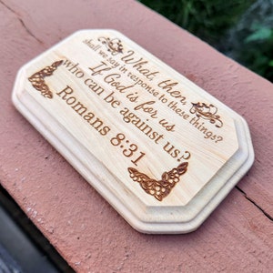 Custom Religious Verse Wooden Plaque 5in X 3in, Customizable Engraved ...