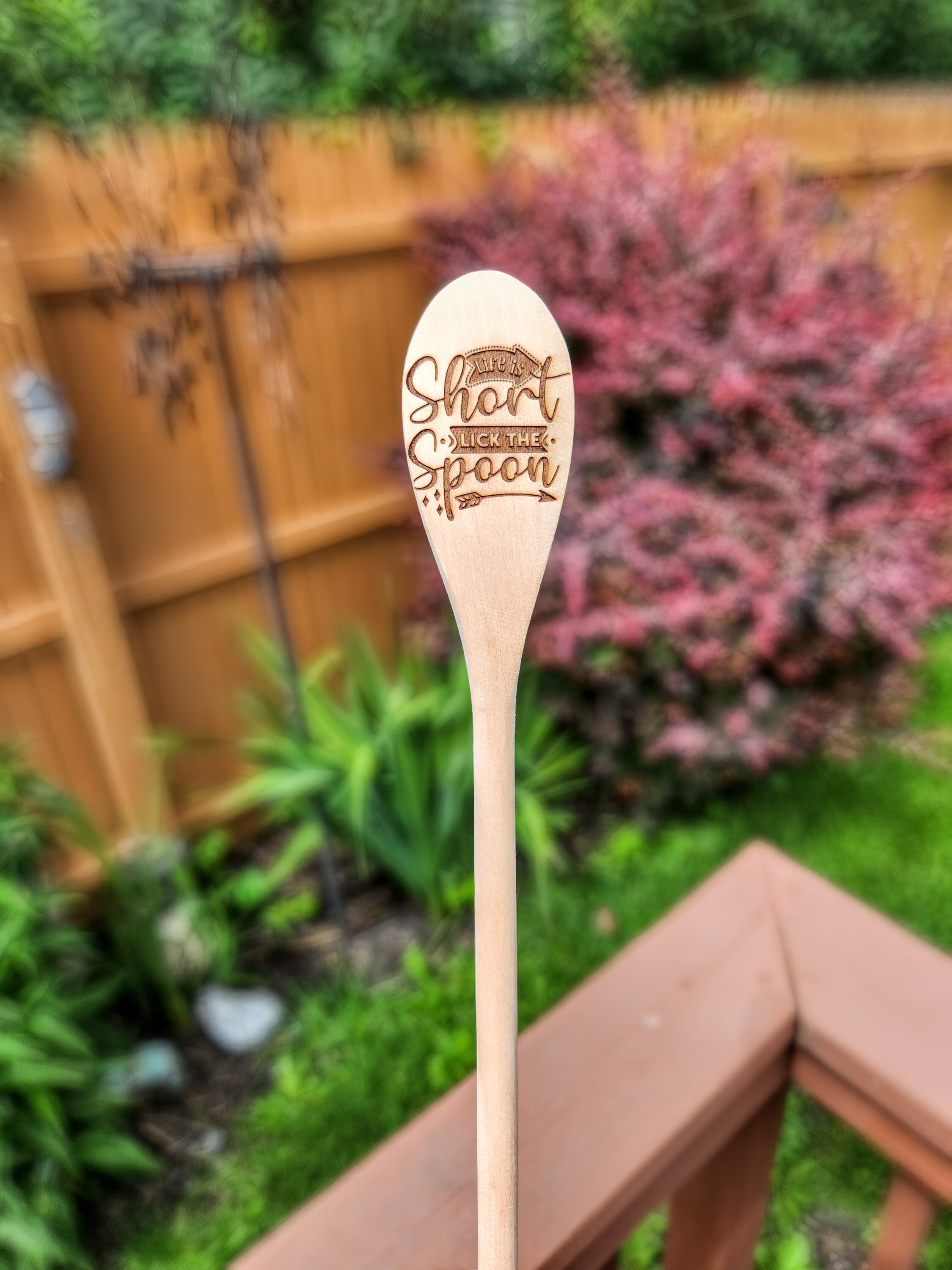 Engraved Wood Mixing Spoon: Funny "lick the Spoon" Gift - Etsy