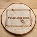 Rustic Tree Coasters Live Edge Bark Wood Coasters Personalized Logo ...