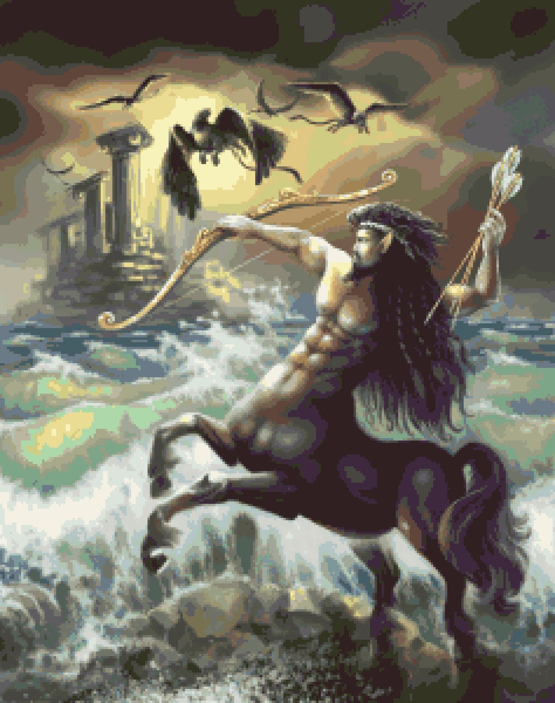 Centaur at Stormy Night: Magical Creature Fantasy Inspired - Etsy
