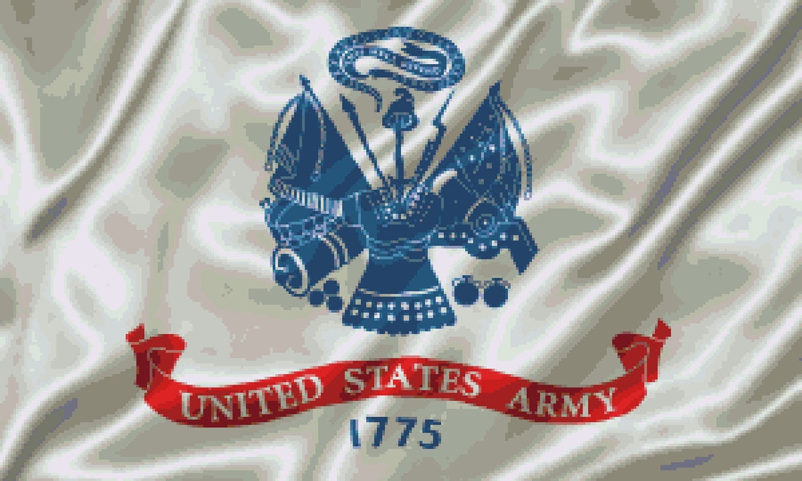 US Army Flag: Patriotic US Armed Forces Inspired Cross-stitch Pattern ...