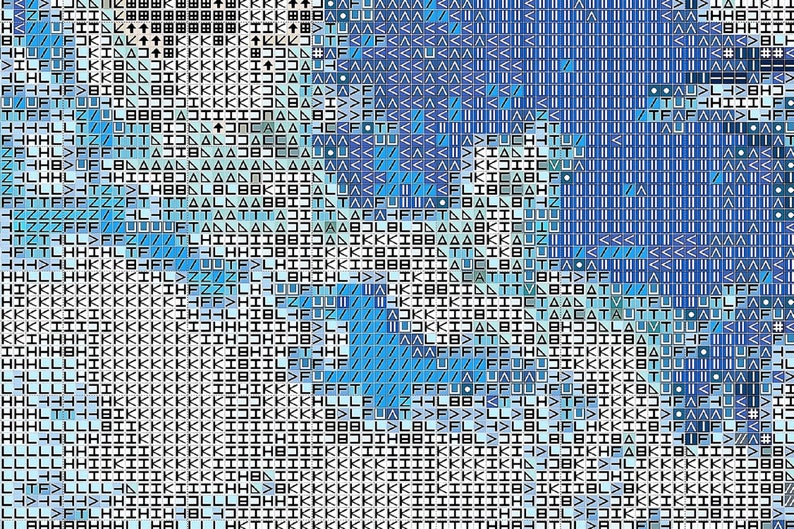 Our Homeworld Cross Stitch Pattern: Earth Space Scenic View Pixel Art ...