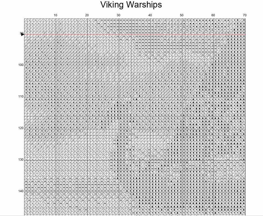 Viking Warships Cross Stitch Pattern: Norse Ships Inspired Fantasy ...