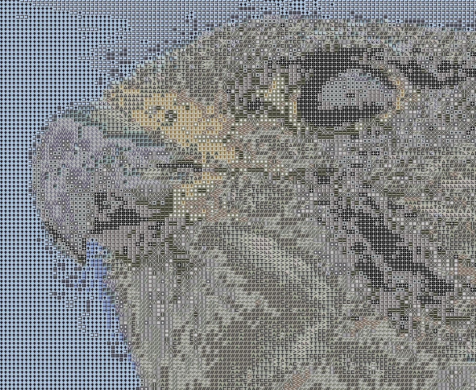 Peregrine Falcon Cross Stitch Pattern: Bird of Prey Closeup Pixel Art ...