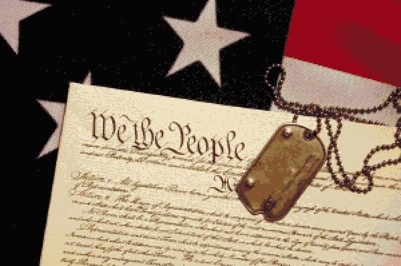We the People Cross Stitch Pattern: American Patriotic - Etsy