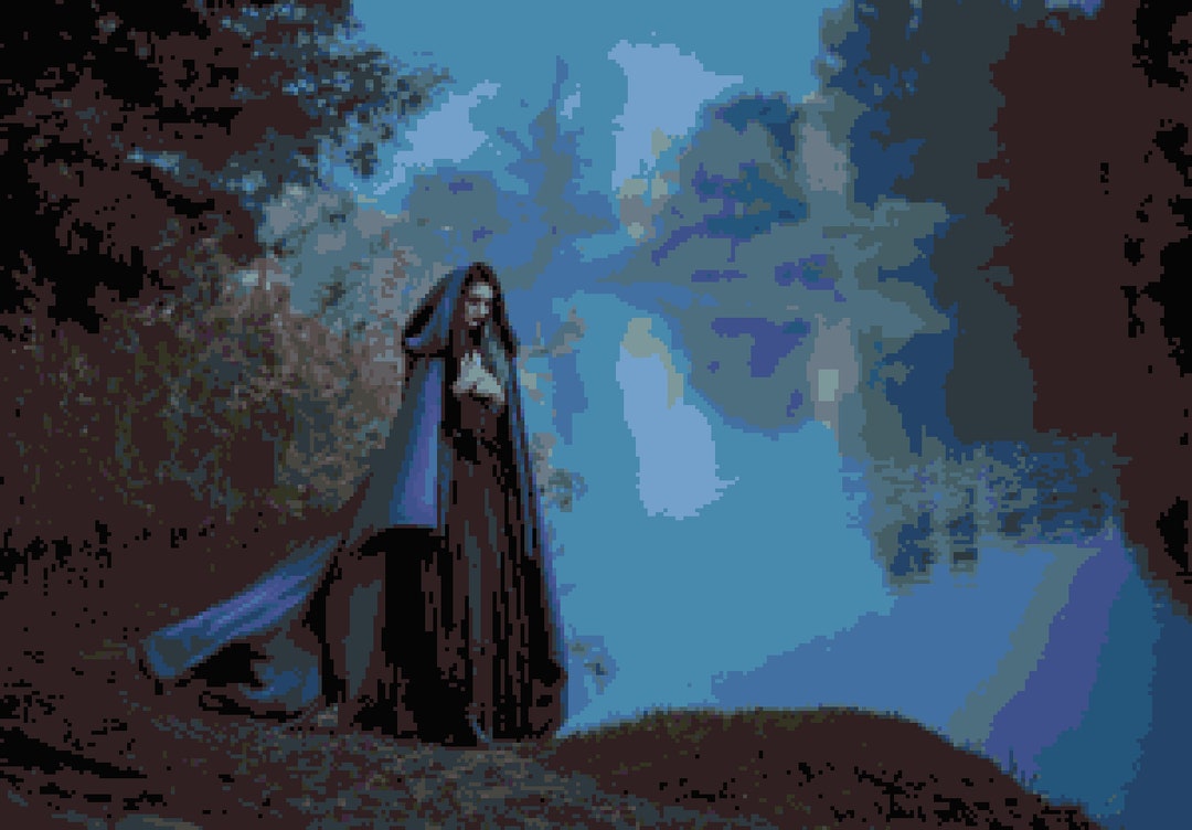 Priestess of Avalon Cross Stitch Pattern: Arthurian Legends Pixel Art ...