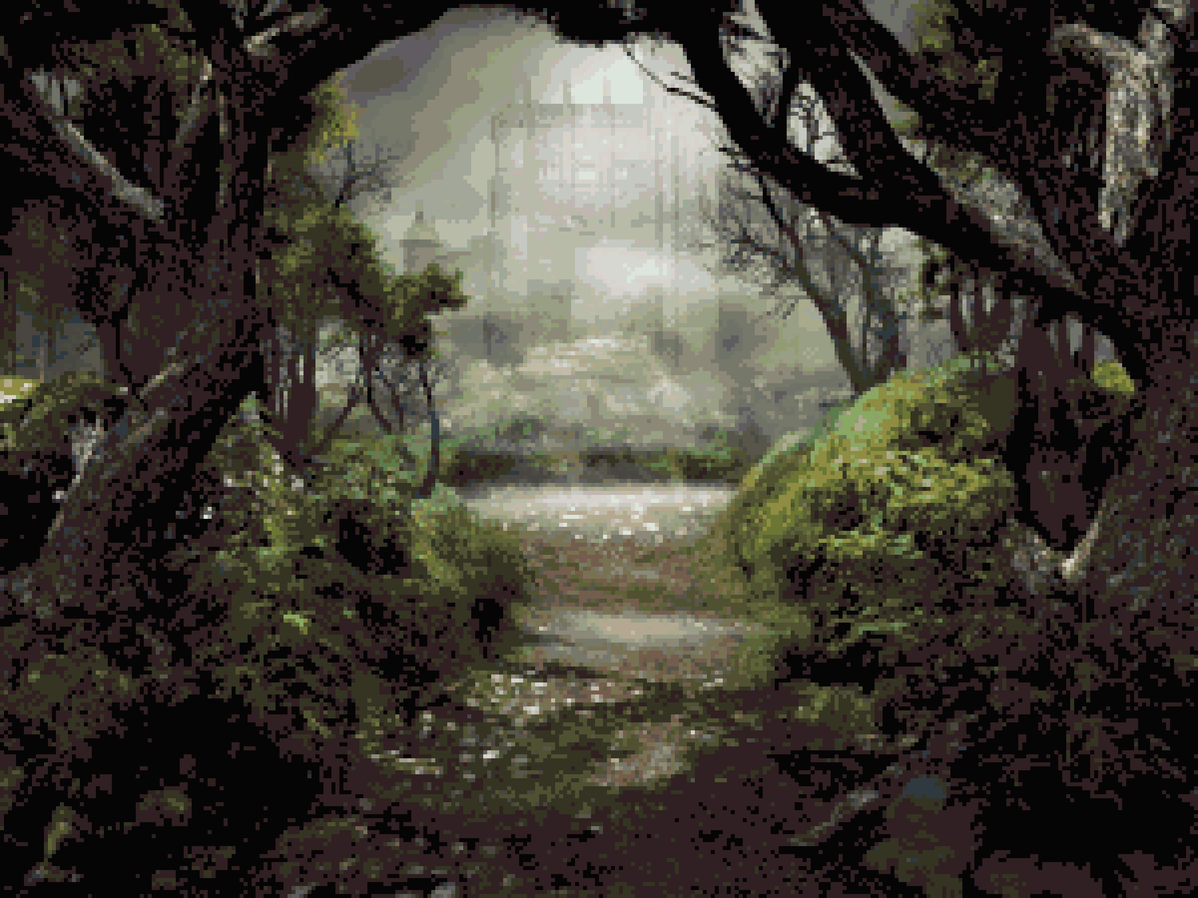 Fantasy Castle In The Forest