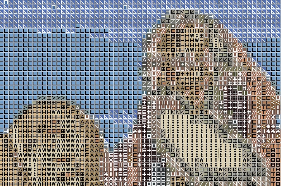 Ten Commandments Cross Stitch Pattern: Religious Moses Pixel Art Image ...