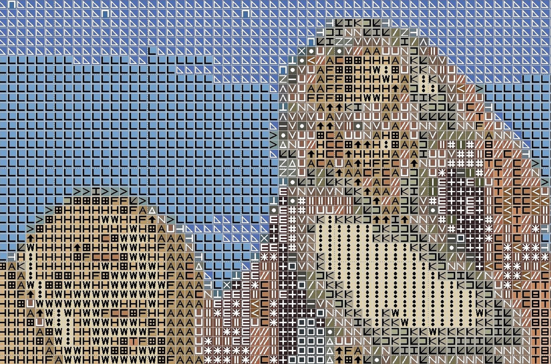 Ten Commandments Cross Stitch Pattern: Religious Moses Pixel Art Image ...