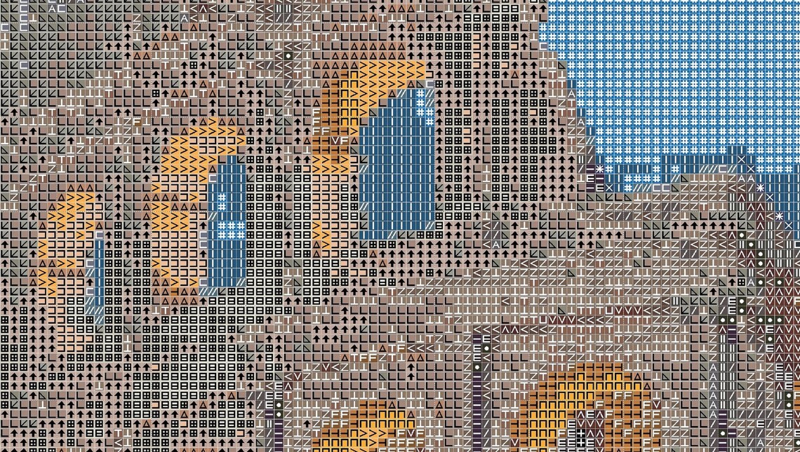 Roman Colosseum Cross Stitch Pattern: Ancient Landmark Temple at Night ...