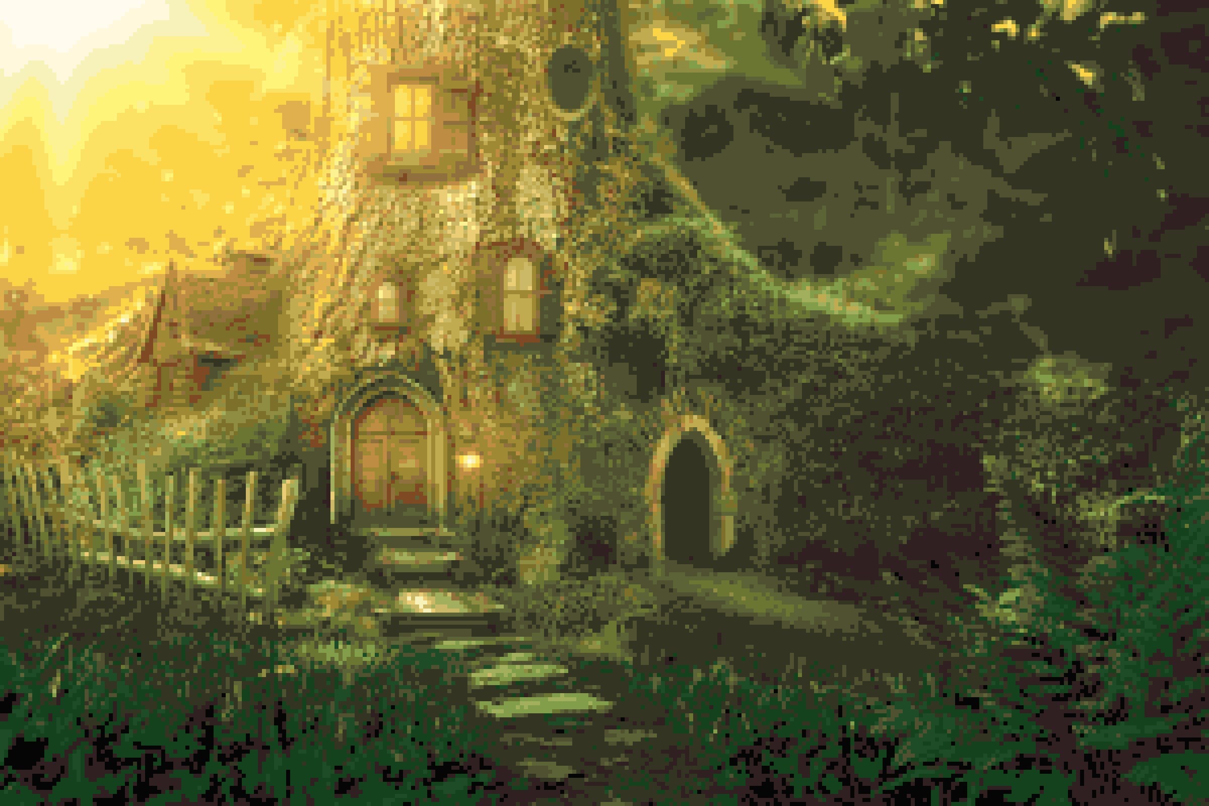 Fairytale Treehouse Cross Stitch Pattern: Fantasy Scenic Fairy Home ...