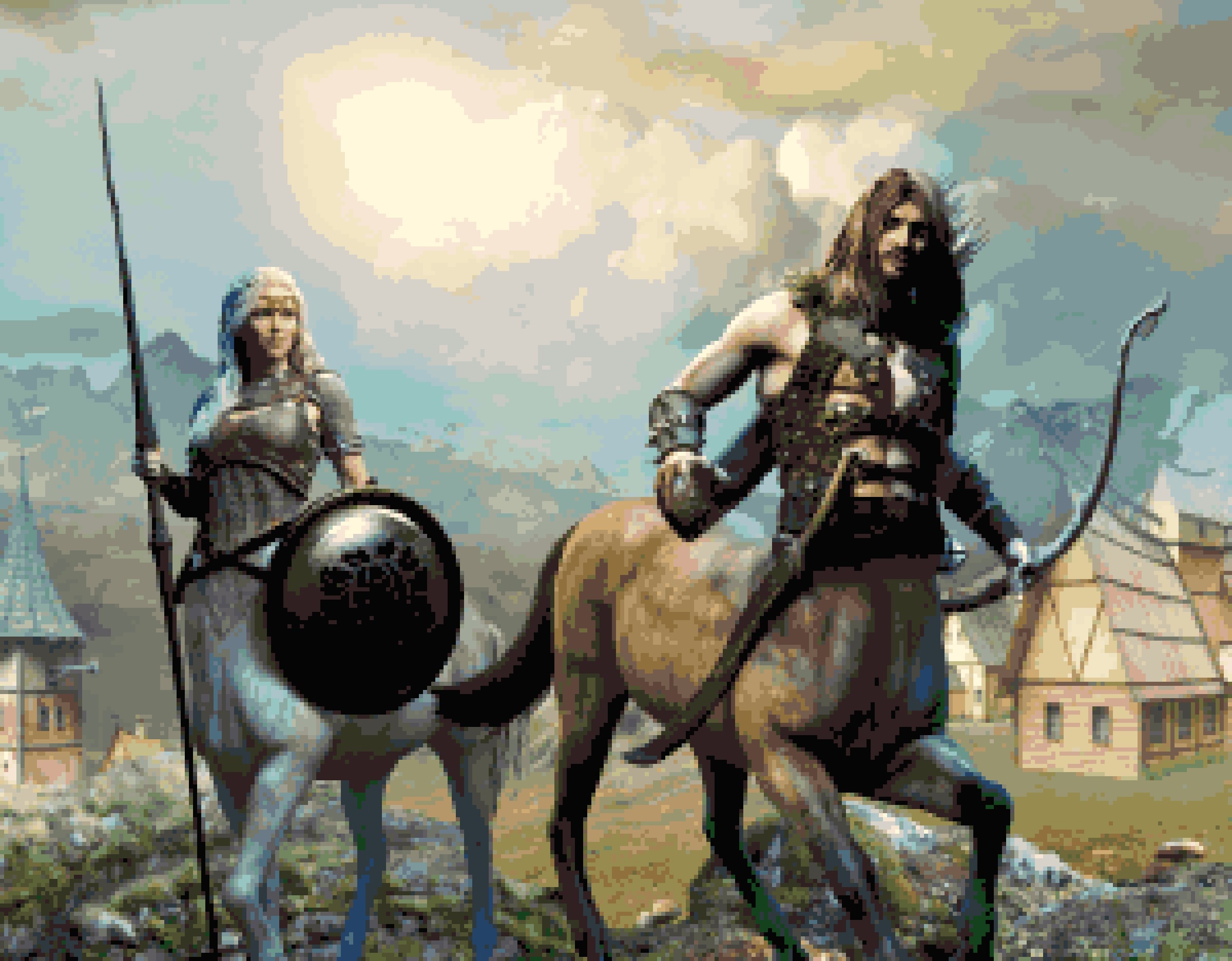 Centaur Warrior Drawing