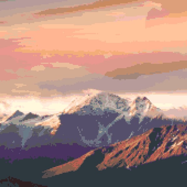 Perler Bead Mountain - Etsy