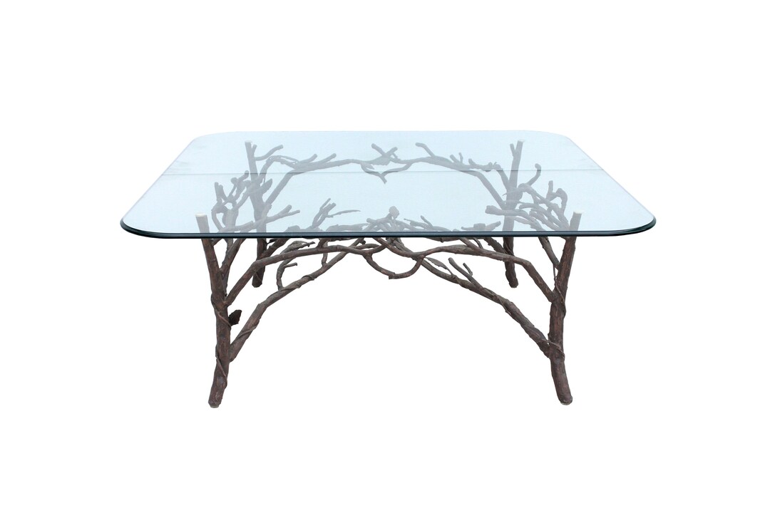 Handcrafted Wrought Iron tree Branch Coffee Table in the Style of ...