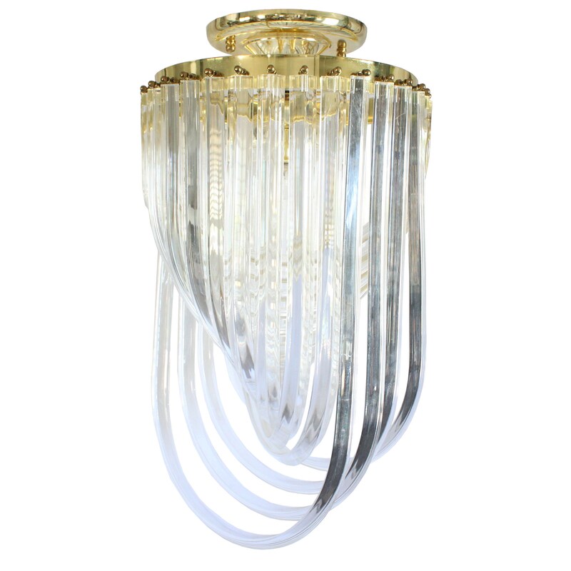 Vintage Lucite Chandelier - Etsy