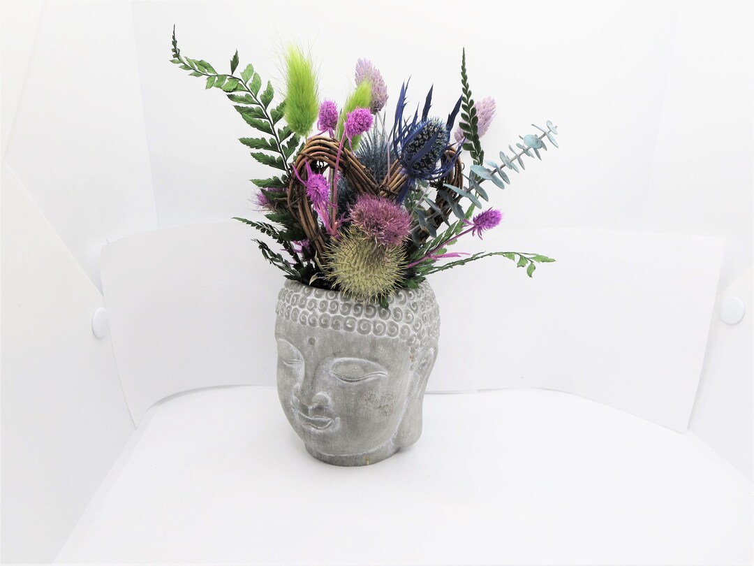 Flower Arrangement Thistle Décor Real Thistle Terrarium Scottish Flower ...