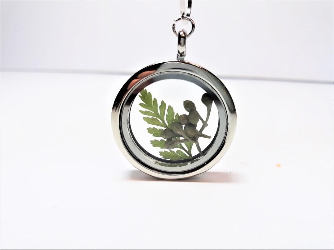 Fern Terrarium Pendant Necklace, Real Fern Necklace, Botanical Necklace ...