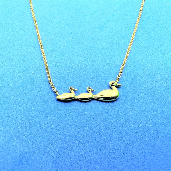 Ducks Necklace - Etsy