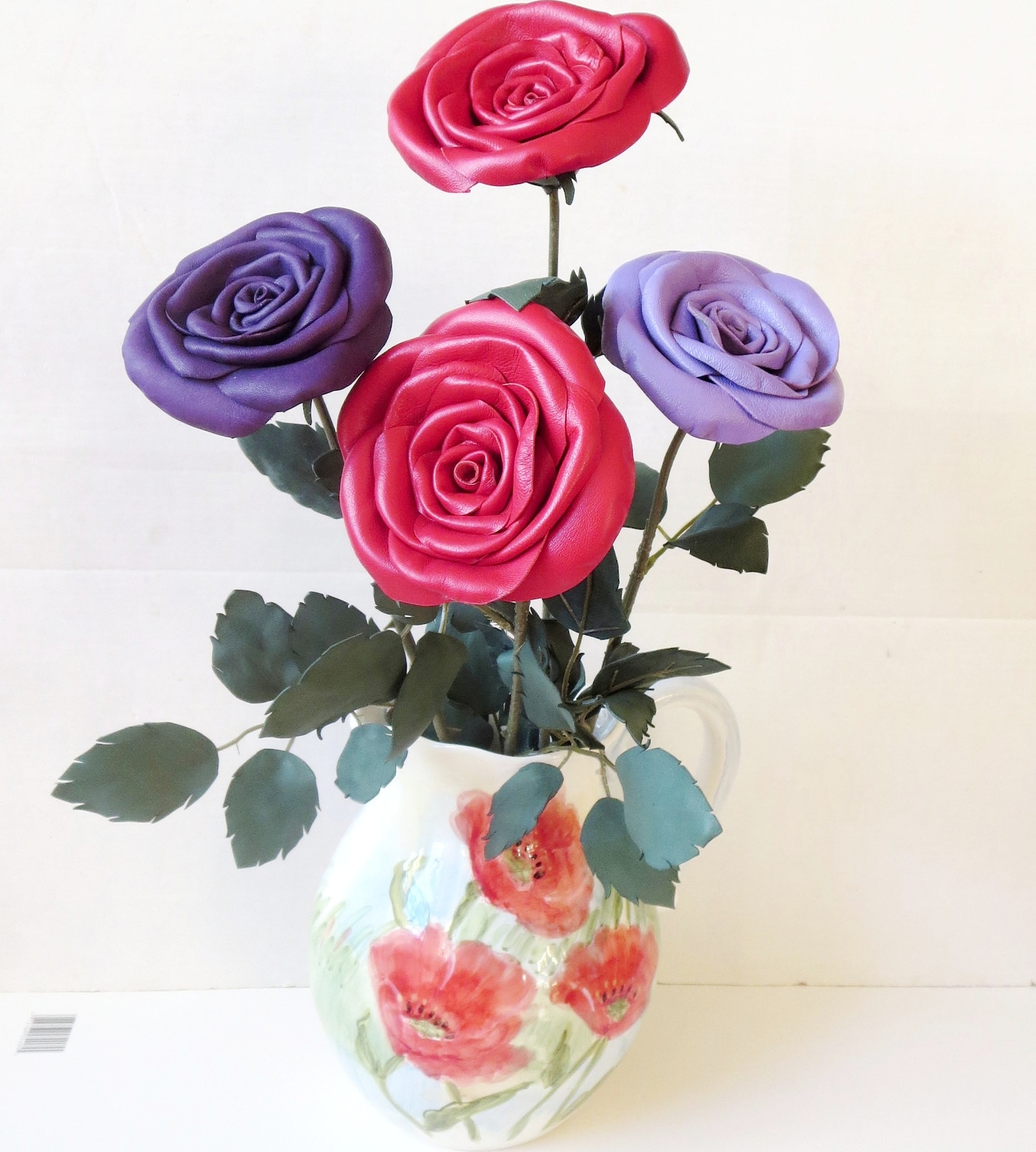 Handmade Leather Flower 3rd Year Wedding Anniversary Gift for | Etsy