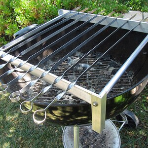 Light Collapsible Aluminum Racks for Shish Kabab and Kabab Kubideh. - Etsy